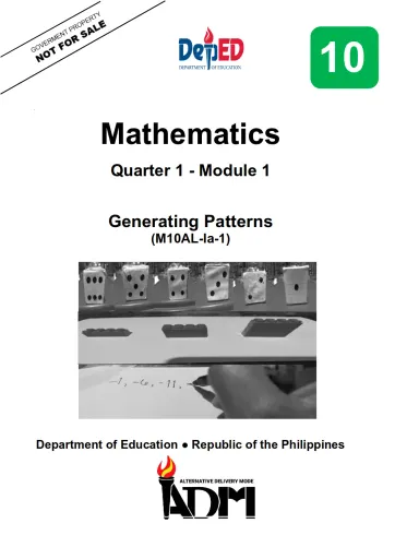 Math 10 Module Q1, Wk 1 Interactive Worksheet – Edform Math 10 Module Q1, Wk 1 Interactive Worksheet – Edform