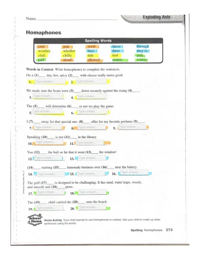 WK 17 Pg 273 - 2 Interactive Worksheet – Edform