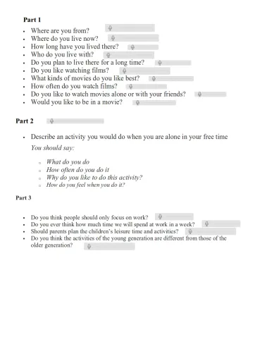 Speaking MOCK Interactive Worksheet – Edform