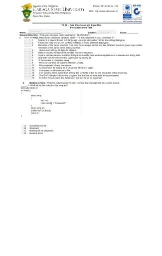 Pre assessment Interactive Worksheet – Edform