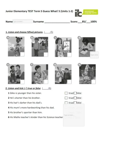 Документ Microsoft Word Interactive Worksheet – Edform