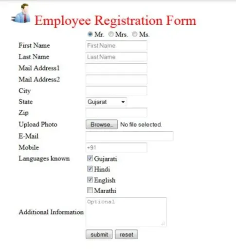 Form activity html Interactive Worksheet – Edform
