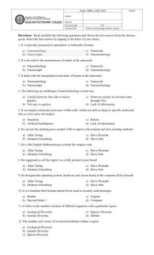1 LQ STS FIN Interactive Worksheet – Edform
