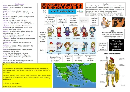 Yr5 Spring Ancient Greece Interactive Worksheet – Edform