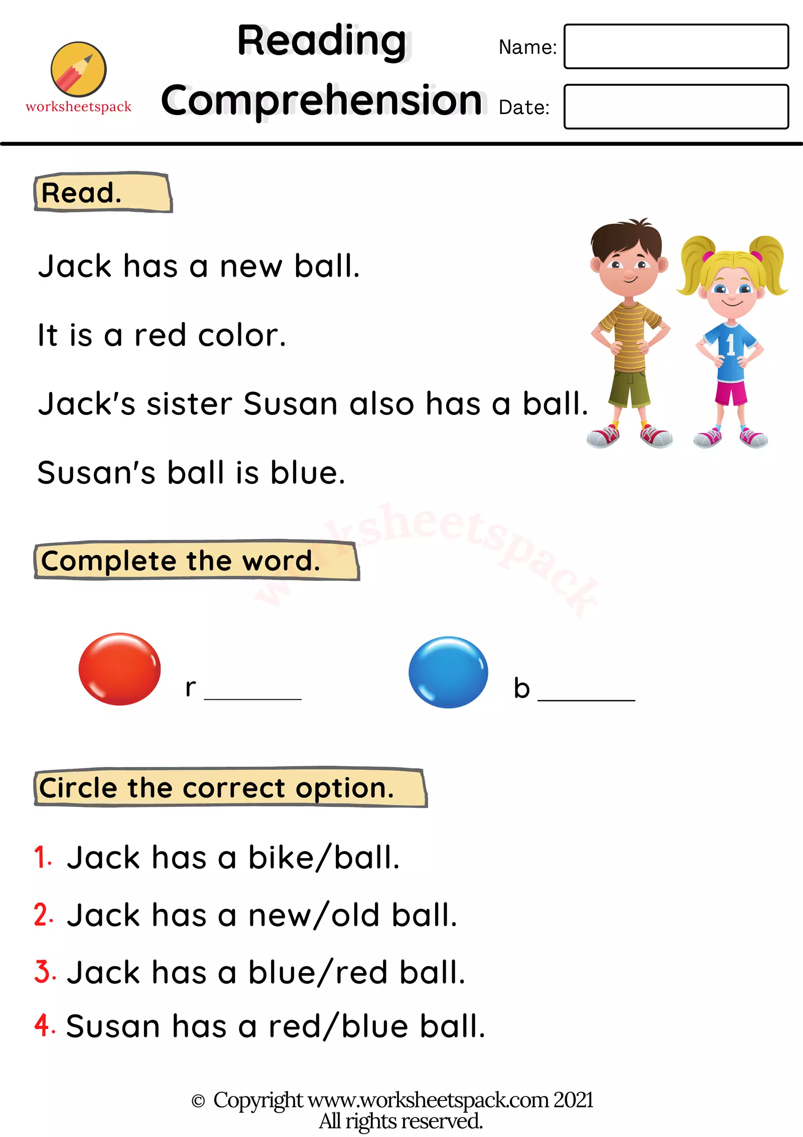Comprehension Making New Friend Reading Comprehension Worksheet