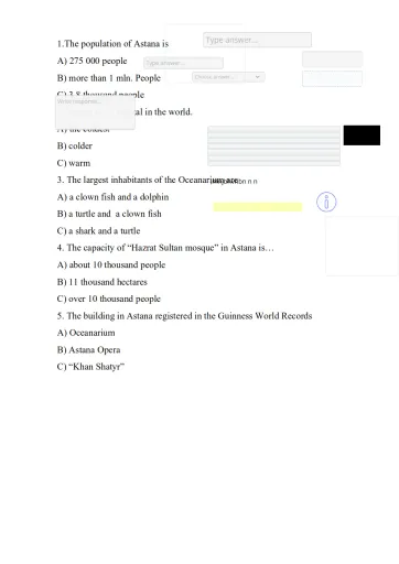 Test Interactive Worksheet – Edform