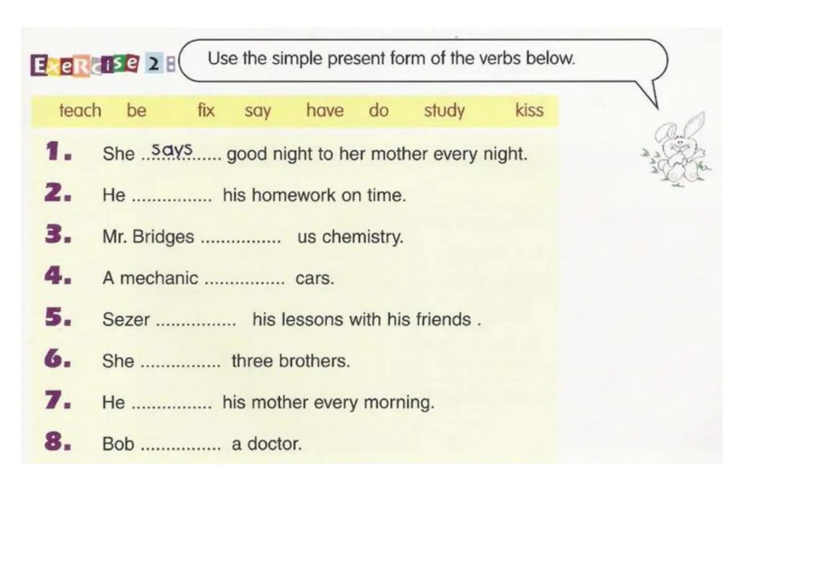Present Simple Interactive Worksheet