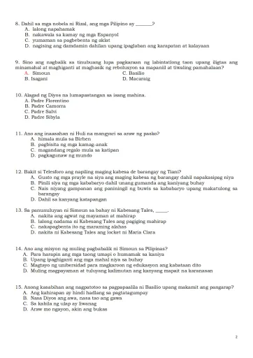 Fil10 Q4 4th Assessment Edform Interactive Worksheet – Edform