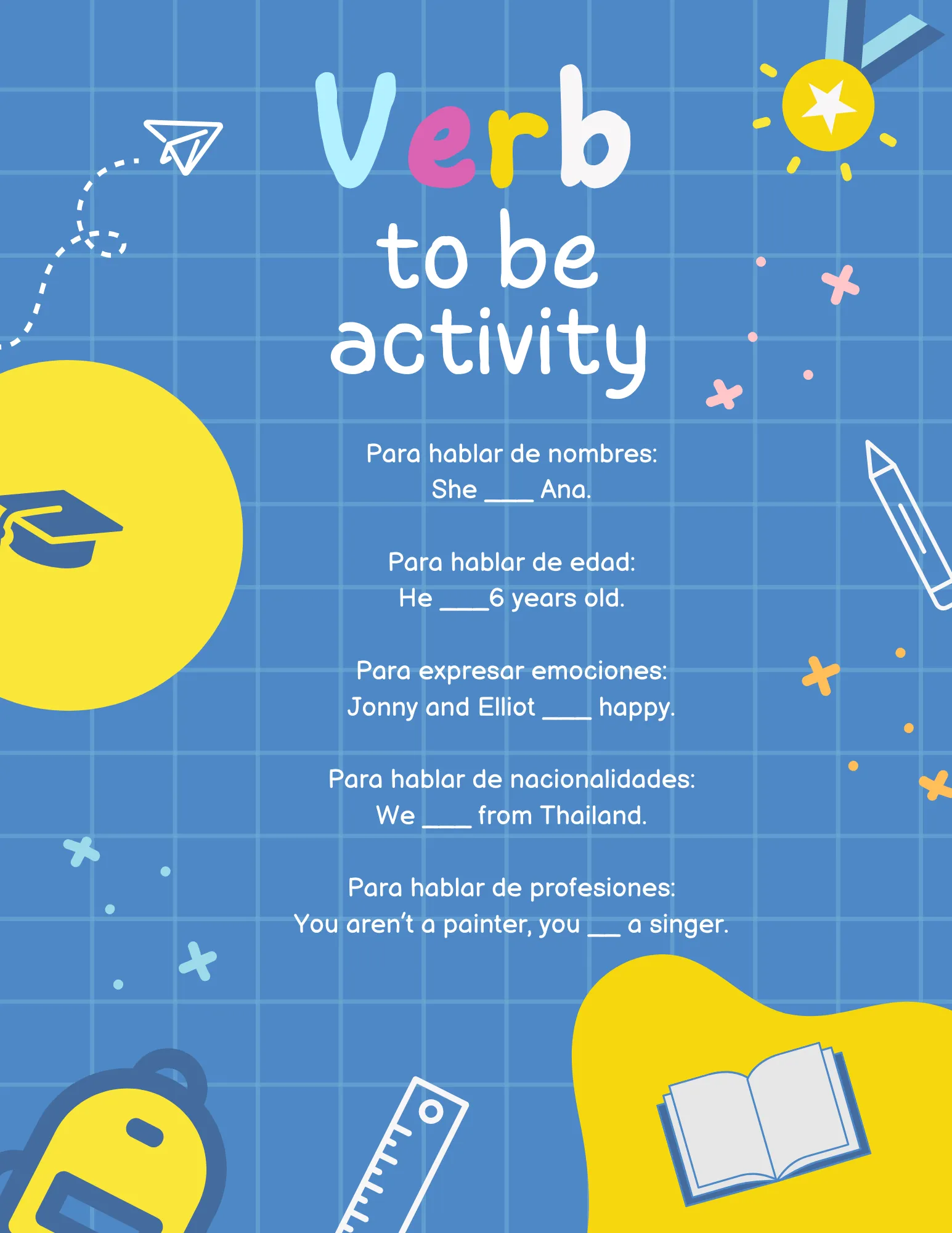 verb to be Interactive Worksheet – Edform