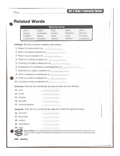 Pg 446 Interactive Worksheet – Edform