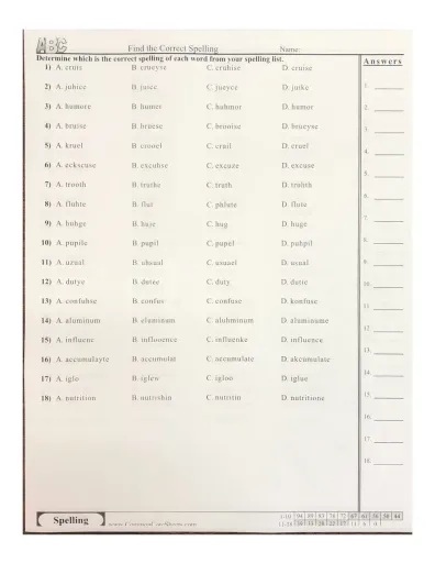 Long u Spelling Test Interactive Worksheet – Edform
